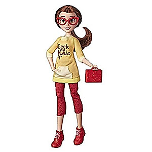 Disney Princess Comfy Squad Belle, Ralph Breaks The Internet Movie Doll with Comfy Clothes and Accessories