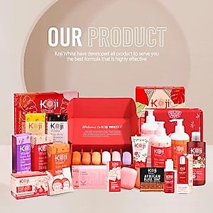 Koji White Pure Kojic Acid Skin Brightening Soap for Pigmentation with Hyaluronic Acid, Vitamin C - Even Tone Cleansing Bar, Sun Damage Skin with Tea Tree, Coconut Oil, Vegan, 2.82 oz (2 Bars)