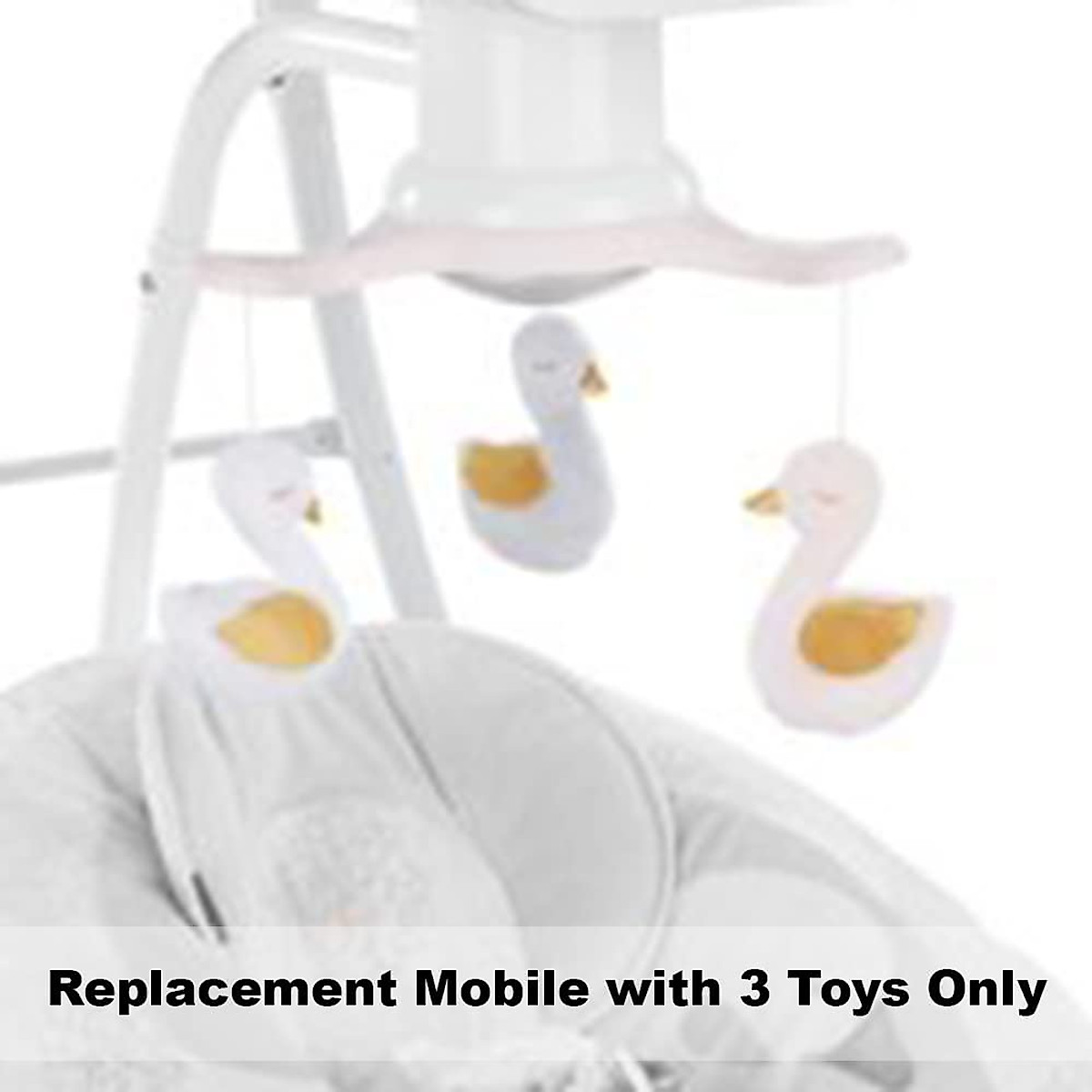 Replacement Parts for Fisher-Price Deluxe 2 in 1 Cradle 'n Swing - FLG86 ~ Replacement Mobile with 3 Toys