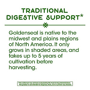 Nature’s Way Goldenseal Root, Traditional Digestive Support*, 100 Capsules