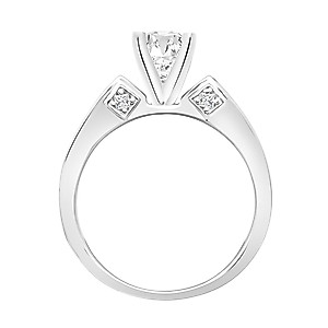 1.28 Carat GIA Certified Oval Cut 14k White Gold Channel Set Princess Cut Bridal Set Diamond Engagement Ring Wedding Band with a 0.5 Ct D-E VVS1-VVS2 Center
