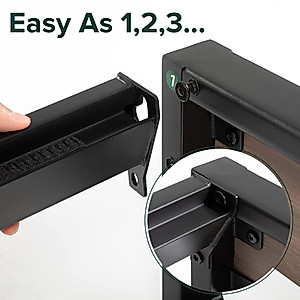 ZINUS GOOD DESIGN Award Winner Suzanne 6 Inch Bamboo and Metal Platforma Bed Frame, No Box Spring Needed, Wood Slat Support, Grey Wash, Twin