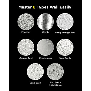 Drywall Sander with Vacuum Dust Collector, 820W DIY Popcorn Ceiling Removal Tool with Shoulder Strap, 600-1900RPM ETL Certified Electric Drywall Sander with 4 Vacuum Adapters, Aluminum Oxide Sandpaper