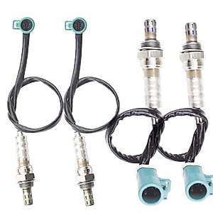 higherbro 4PCS Oxygen O2 Sensor 1 & 2 for Ford Mustang 1999 2000 2001 2002 2003 2004 2005 2006 2007 2008 2009 2010 3.8L/3.9L/4.0L/4.6L/5.4L Upstream + Downstream