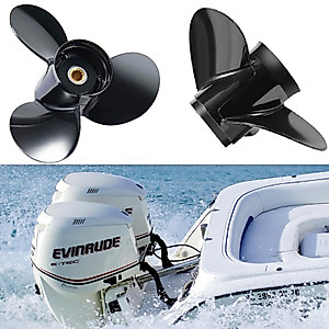 JSPROP Boat Propeller fit Johnson Evinrude OMC Stern Drive 40-140 HP Engines 13 Spline Tooth Outboard Prop RH OEM Propeller for 50 60 65 70 75 85 88 90 100 110 112 115 120 125 135 HP (14X11)