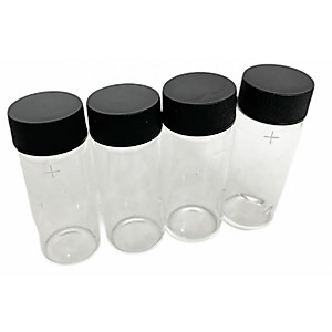 YFYIQI Sample Bottles SGZ-B Series Turbidity Meter Turbidimeter Solution Standard Bottles with 4 Empty 25 * 60mm Glass Sample Bottles