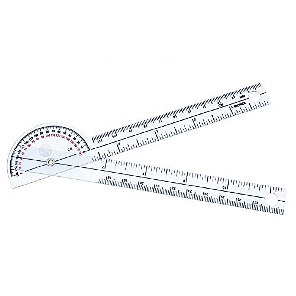 Scrubsmart Economy, Lightweight Plastic 6-3/4" Pocket Goniometer 180 Degrees EGM-425