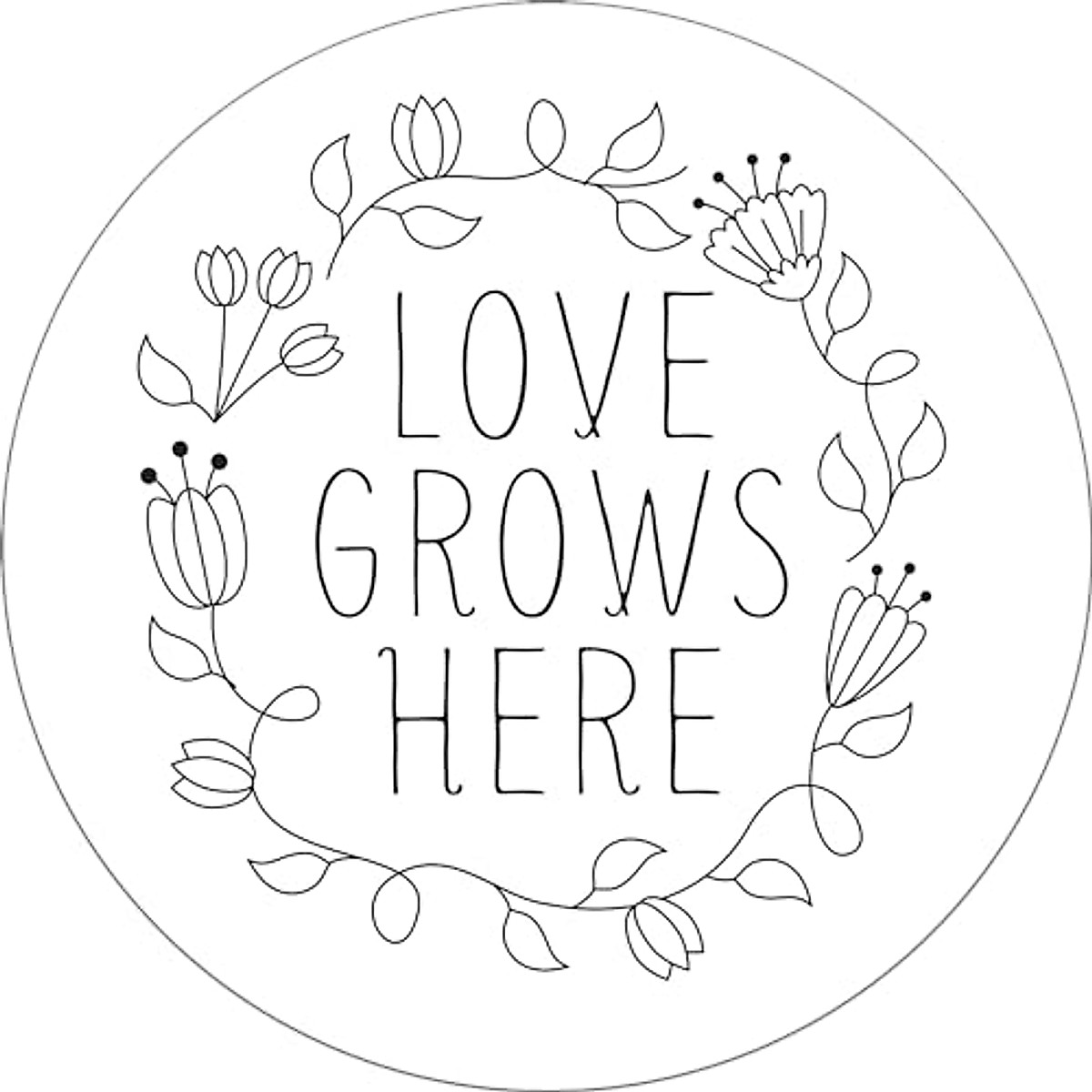Blooms & Succulents Embroidery Pattern Transfers (set of 10 hoop designs!)