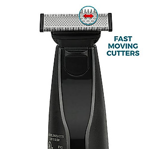 Amazon Brand - Solimo Rechargeable Beard Trimmer with 1 Blade, 3 Combs and Charging Cable