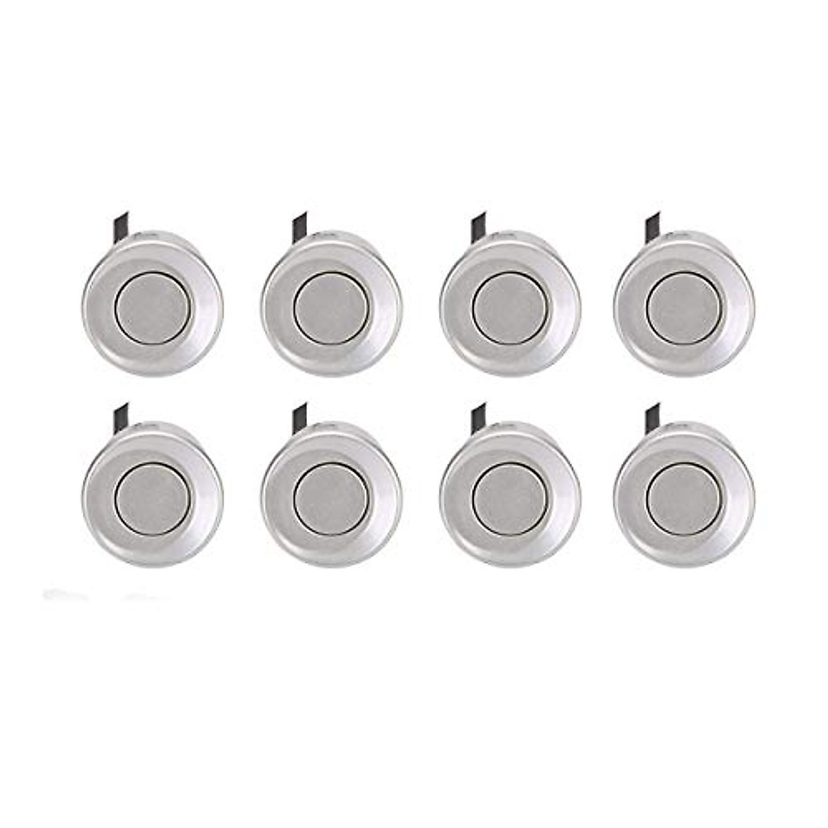 Car Reverse Parking Radar System with 8 Parking Sensors Distance Detection + LED Distance Display + Sound Warning (Silver Color)