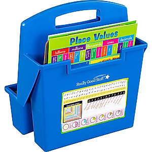 Really Good Stuff 24PK Intermediate Self-Adhesive Vinyl On-The-Go Reference Nameplate with Cursive & Math Skills-Traditional Manuscript Name Tags