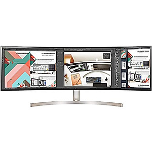 LG 49'' 49BL95C-WY IPS Dual QHD UltraWide™ Curved Monitor (5120x1440) with HDR10, USB Type-C™, 10W Speakers, & PBP, 3PBP / Dual Controller