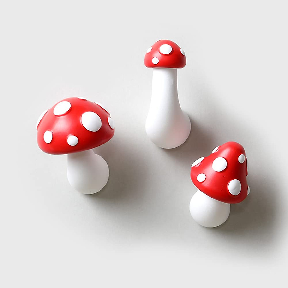 BETYMAO 3PCS Mushroom Fridge Magnet Magnetic Resin Refrigerator Magnets Creative 3D Cartoon Refrigerator Magnets Stickers for Whiteboard Door Decorative