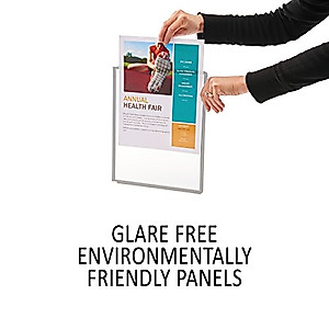 DURABLE Desktop Reference System, 10 Double-Sided Panels, Letter-Size, Gray, SHERPA Design (554210)