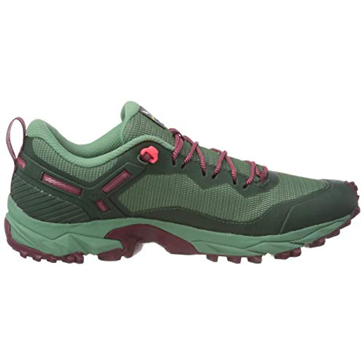 Salewa Women's WS Ultra Train 3 Trail Running Shoes, Duck Green Rhododendon, 7.5