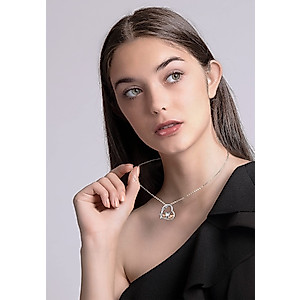 CELESTIA Sterling Silver Elephant Necklace for Women Mother and Daughter Elephant Pendant Jewelry Elephant Gifts for Women Bonus Mom Grandma Wife Aunt