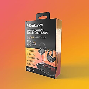 Skullcandy Push Active True Wireless In-Ear Bluetooth Earbud, Use with iPhone and Android with Charging Case and Mic, Great for Gym, Sports, and Gaming, IP55 Water and Dust Resistant - Orange/Black