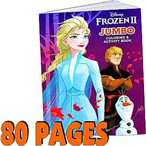 Disney Coloring Book Frozen 2 Arts Crafts Coloring, Painting Gift Set, Perforated Paper - Healthy Educational Play, for Kids Girls Boys Toddlers