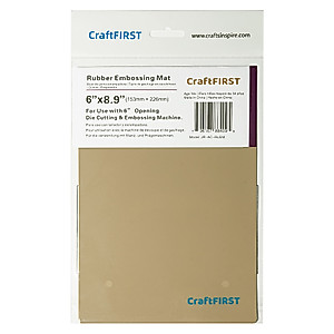 CraftFIRST 6 x 8.9" Rubber Embossing Mat Die Cutting Accessaries 1 Pair