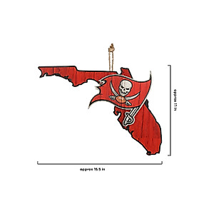 FOCO Tampa Bay Buccaneers NFL Wood State Sign