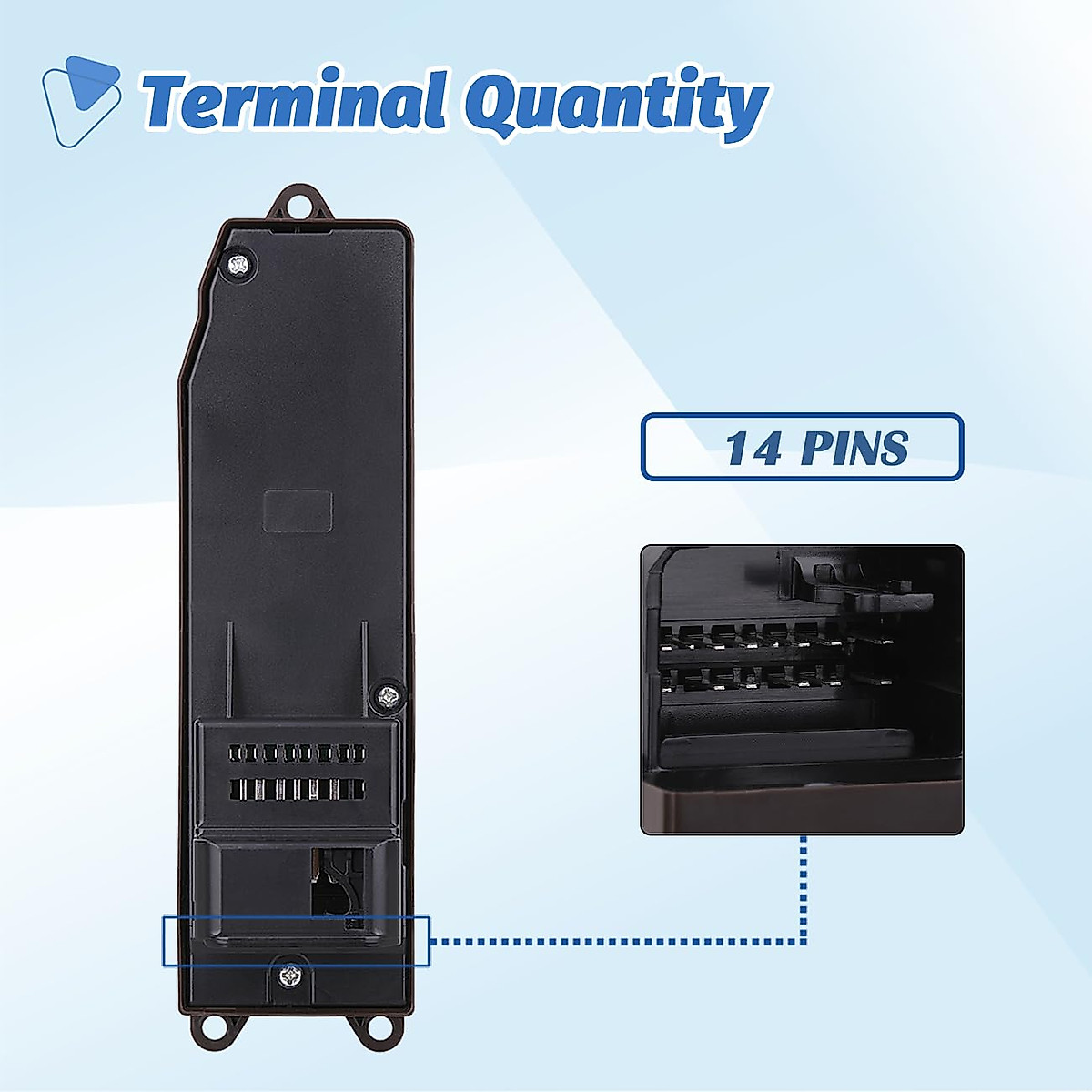 Obaee Door Master Window Switch Power Control Button Compatible with 2002-2006 Toyota Camry, 03-08 Corolla/Matrix/Pontiac Vibe, 04-09 Sienna, 05-11 Tacoma, 04-07 Scion xA/xB Replaces OEM 84820-33170-N