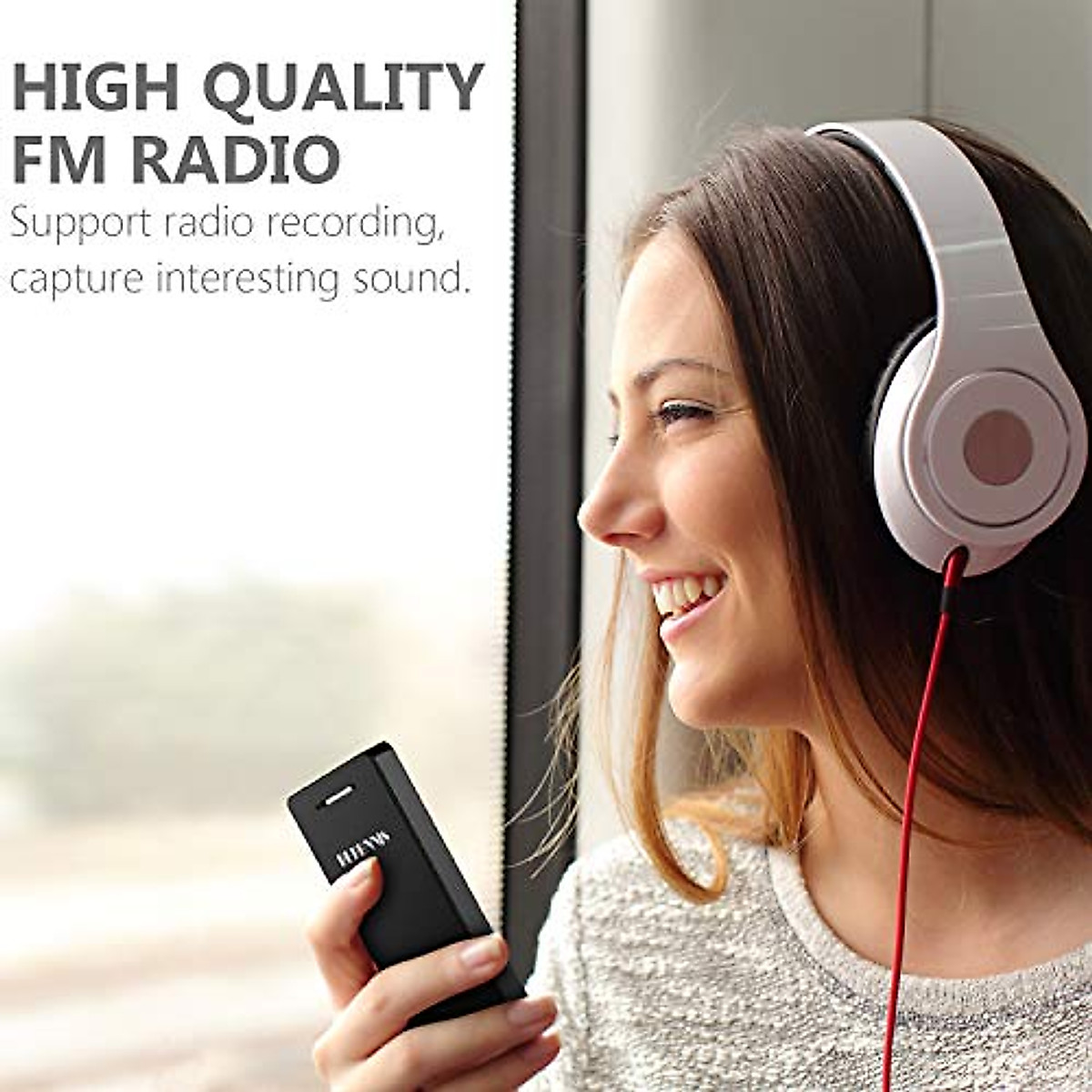 MP3 Player with Bluetooth 5.2, BERENNIS 16GB Portable HiFi Lossless Sound 2.4" Large Screen Music Player with FM Radio Voice Recorder Video Player, Support up to 128GB