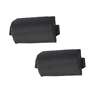 FLAMEER 2Pack Outdoor Anti Gravity Lounge Chair Pillow, Headrest Pillow for Folding Patio Lawn Recliner (Black)