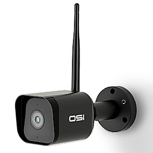 【OSI Wireless WiFi Smart Home Security DIY Alarm SYSTEM-14 Piece + 4X OSI Smart Security Bullet Camera Outdoor 1080P HD, WiFi Cameras】