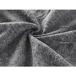 HETHCODE Mens Casual Athletic Fit Vintage Active Sports Jogger Running Hiking Gym Pocket Shorts Burnout Gray XL