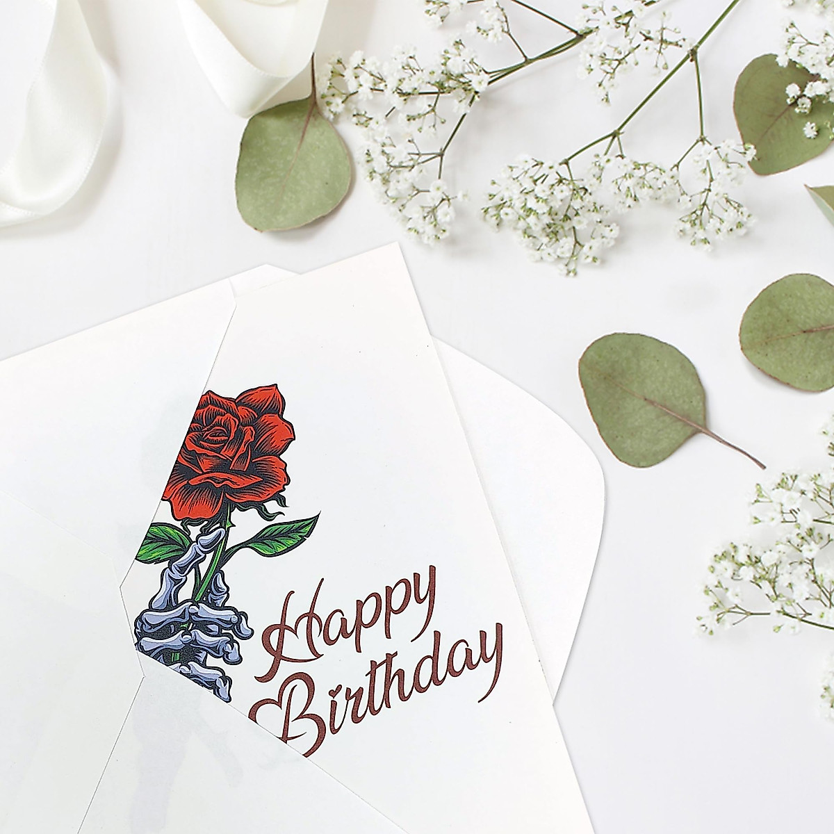 ProGibbs Greeting Card (Happy Birthday (Rose))