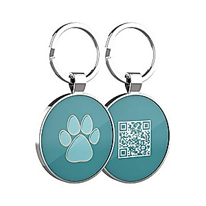 DISONTAG QR Code Dog Tags Personalized for Pets,Dog ID Tag,Dog Name Tag,Custom Dog Tags and Cat Tag, Free Online Pet Webpage Storage Information |Modifiable