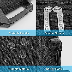 MOSISO Laptop Shoulder Bag Compatible with MacBook Air/Pro,13-13.3 inch Notebook,Compatible with MacBook Pro 14 inch M4 M3 M2 M1 with 2 Raised&1 Flapover&1 Horizontal Pocket&Handle&Belt, Slate Gray