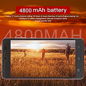 Pink 5in Mini Smartphone Unlocked, Kid Cellphone 2GB RAM 16GB ROM, 8 Core CPU Calling Phone with Dual Camera, Face Unlocked 1080P Touch Screen