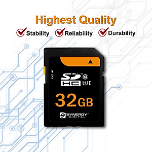 Synergy Digital Camera Memory Card, Compatible with Nikon Coolpix W100 Digital Camera, 32GB Secure Digital (SDHC) High Capacity Memory Card