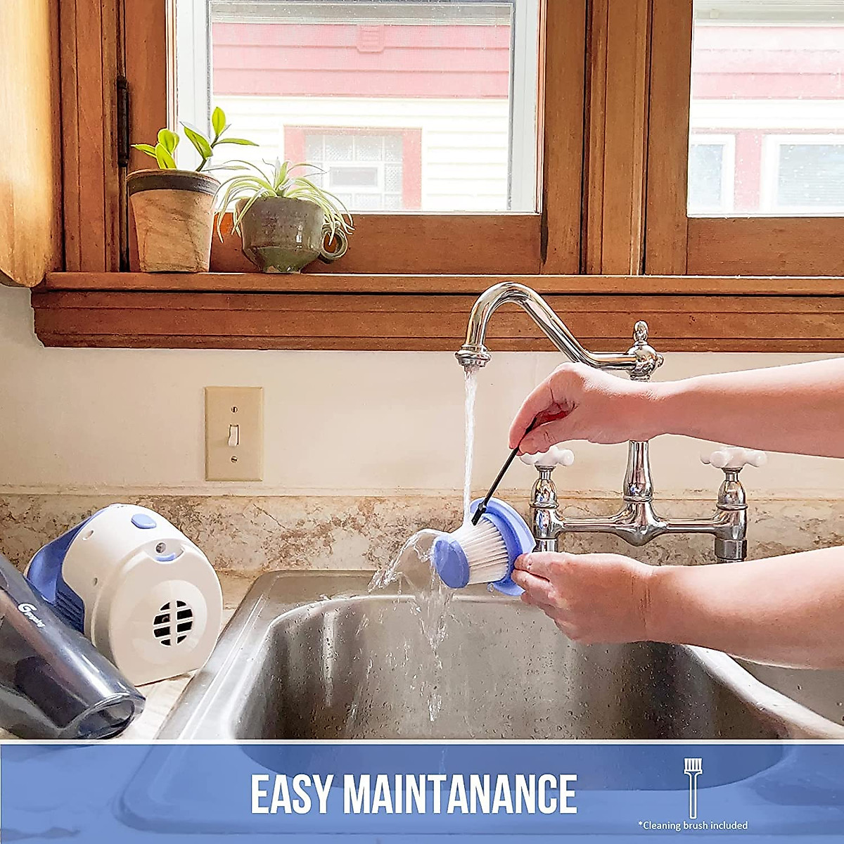 GOGOING® Handheld Vacuum Cordless - Strong Suction [9000Pa] - Rechargeable Held Held Vacuum, Portable Mini Hand Vacuum with Large Dirt Bowl, 3 Versatile Attachments & Cleaning Brush (DW189)