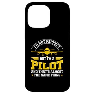 iPhone 14 Pro Max I'm A Pilot Airplane Aviation Flying Helicopter Graphic Case