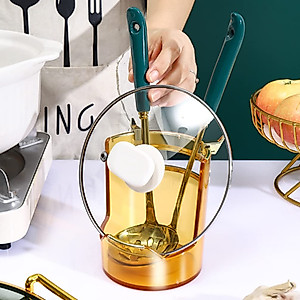 Lid Rack Kitchen Lid Holder Kitchen Spoon Rest Stovetop Spoon Rest Countertop Lid Holder Chopsticks Rest Wear-resistant Lid Utensil Rest Keeper Pot Holder Appliance Spatula The Pet