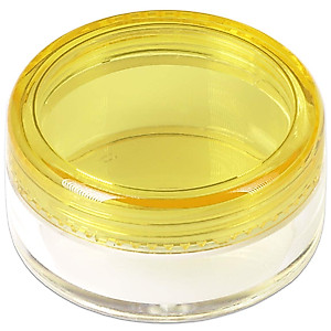 Beauticom® 10 Pieces 5G/5ML Empty Container Jars with MultiColor Lids for Makeup Cosmetic Samples, Small Jewelry, Beads, Nail Charms and Accessories