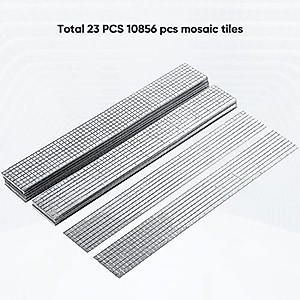 PP OPOUNT 10856 PCS Self-Adhesive Mosaic Tiles for DIY Craft Decoration, Indoor Decoration, DIY Disco Ball, Art Collage(5 x 5 mm)