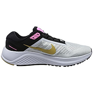 Nike Women's Low-Top Sneakers, White Wheat Gold Black Pink Magic, 6