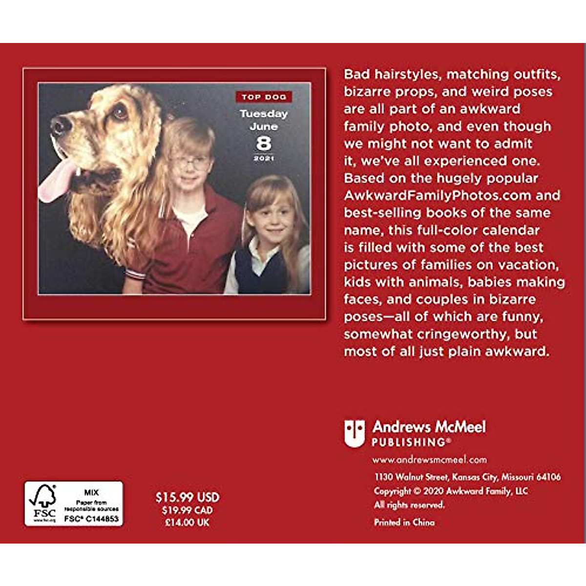 Awkward Family Photos 2021 Day-to-Day Calendar