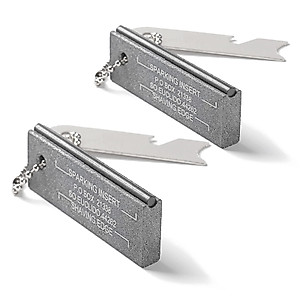 BFVV Magnesium Flint Fire Starter Survival Firesteel Blocks with Striker for Camping, Hiking and Backpacking Emergency Equipment (2 Pack)