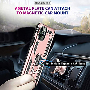 LeYi Compatible for iPhone 12 Pro Max Case with [2 Pack] Tempered Glass Screen Protector and Camera Lens Protector for Women Men, Military-Grade Phone Case for iPhone 12 Pro Max, Rose Gold