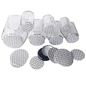 NANSHINE 500pcs Pressure Activated Seals Cap Liners 24mm(0.94") Foam Sealing inserts for Glass & Plastic Jar Bottles Containers No Induction Sealer Needed