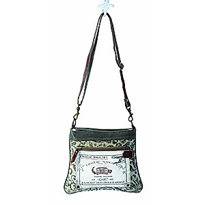 Myra Bag Chateau Cross Upcycled Canvas Bag S-1148