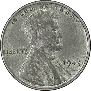 1943 Lincoln Wheat Cent AG About Good Steel Penny 1c Coin Collectible
