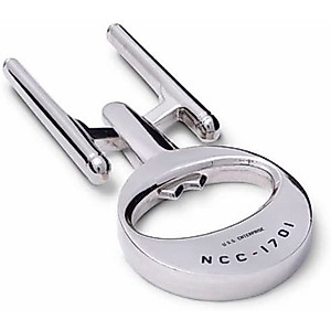 QIroseonly Brothers Star Trek: USS Enterprise Bottle Opener NCC-1701 Silver Metal Bottle Opener Manual Can Openers 5 inches long