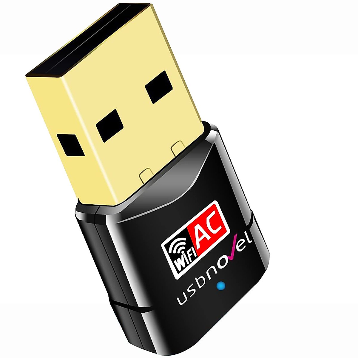 USB WiFi Adapter for PC,600Mbps Dual Band WiFi USB 802.11AC WiFi Adapter for PC Desktop Laptop,2.4GHz,5GHz USB WiFi Dongle Wireless Network Card Adapter Support Windows10/8/7/XP,Mac OS 10.9-10.15