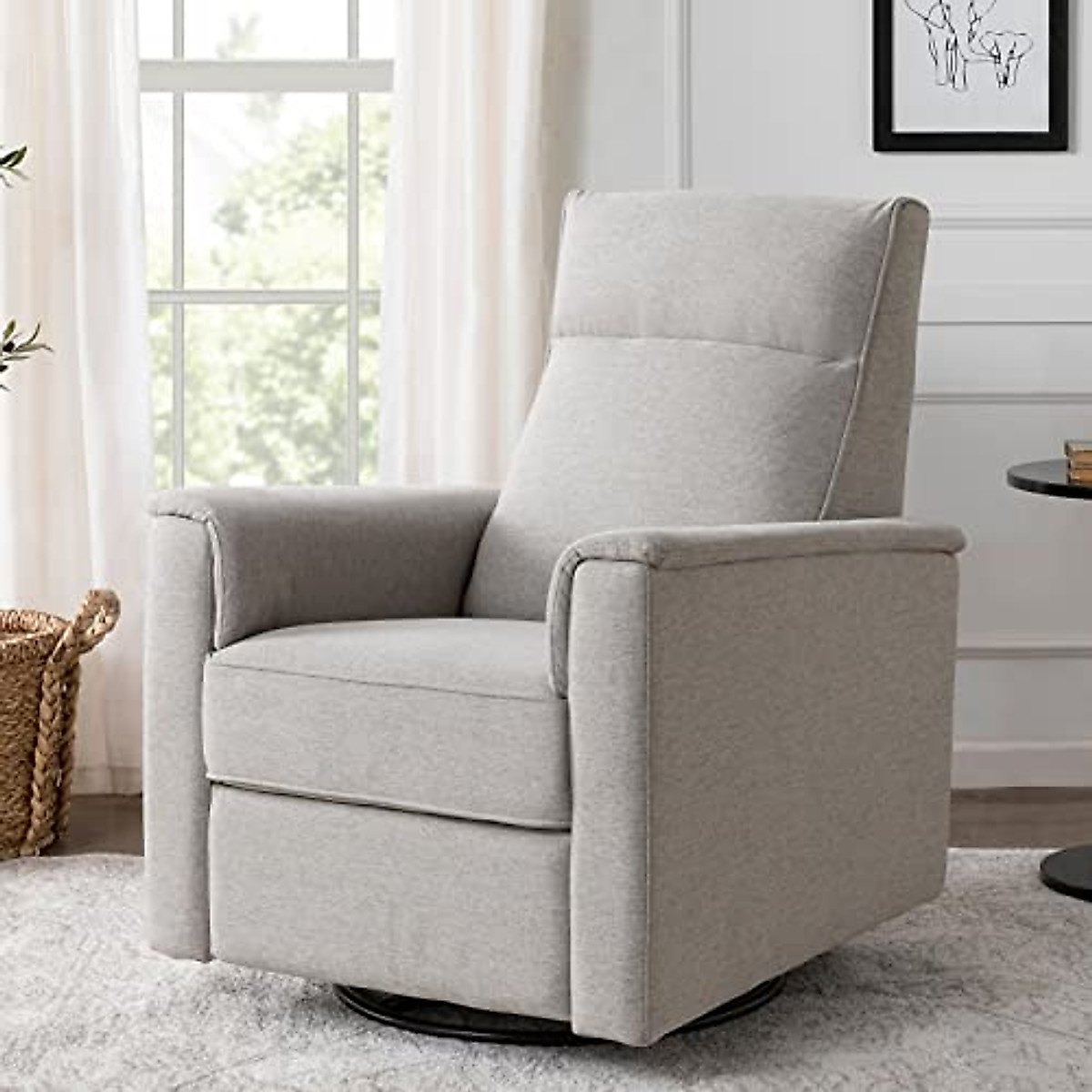 NAMESAKE Willa Recliner in Eco-Performance Fabric | Water Repellent & Stain Resistant Performance Grey Eco-Weave, 99.0 pounds