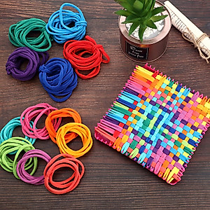 12 Colors Loop Potholder Loops Weaving Loom Loops Bulk Weaving Craft Loops with Multiple Colors for DIY Crafts Supplies Compatible with 7 Inch Weaving Loom (192 Pieces)